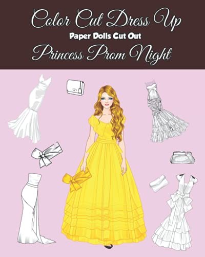 Paper Dolls cut out - Princess prom night - Color Cut Dress up a | eBay