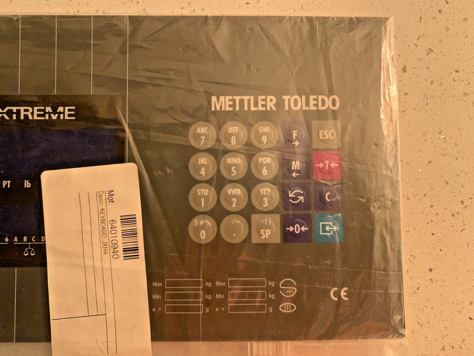 New Metter Toledo JAGXTREME 64010940 Replacement Keyboaard JXHA | eBay