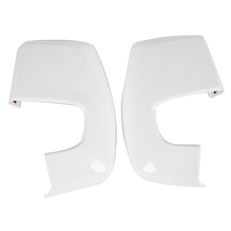2X GLOSS WHITE WING MIRROR COVER CAPS TRIM FOR FORD TOURNEO TRANSIT ...