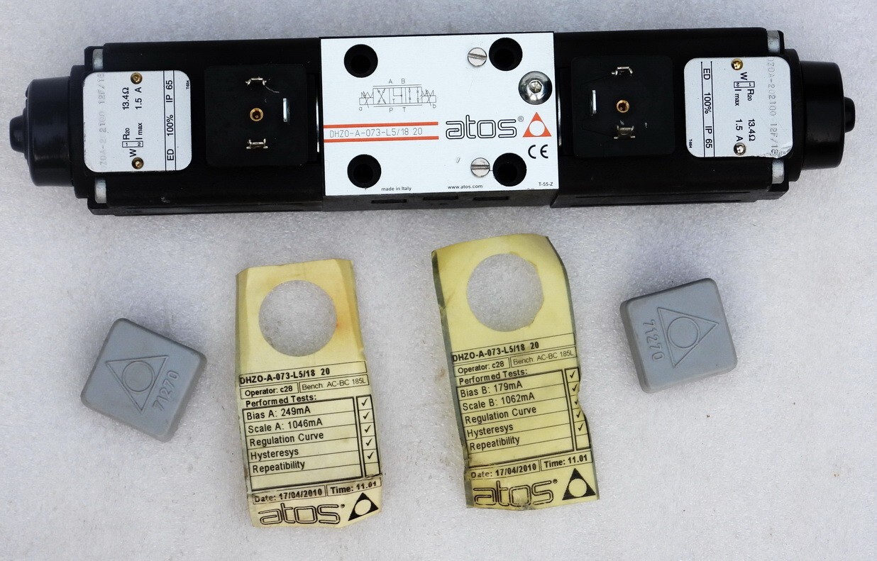 NOS ATOS DHZO-A-073-L5/18 20 SOLENOID PROPORTIONAL DIRECTIONAL CONTROL ...