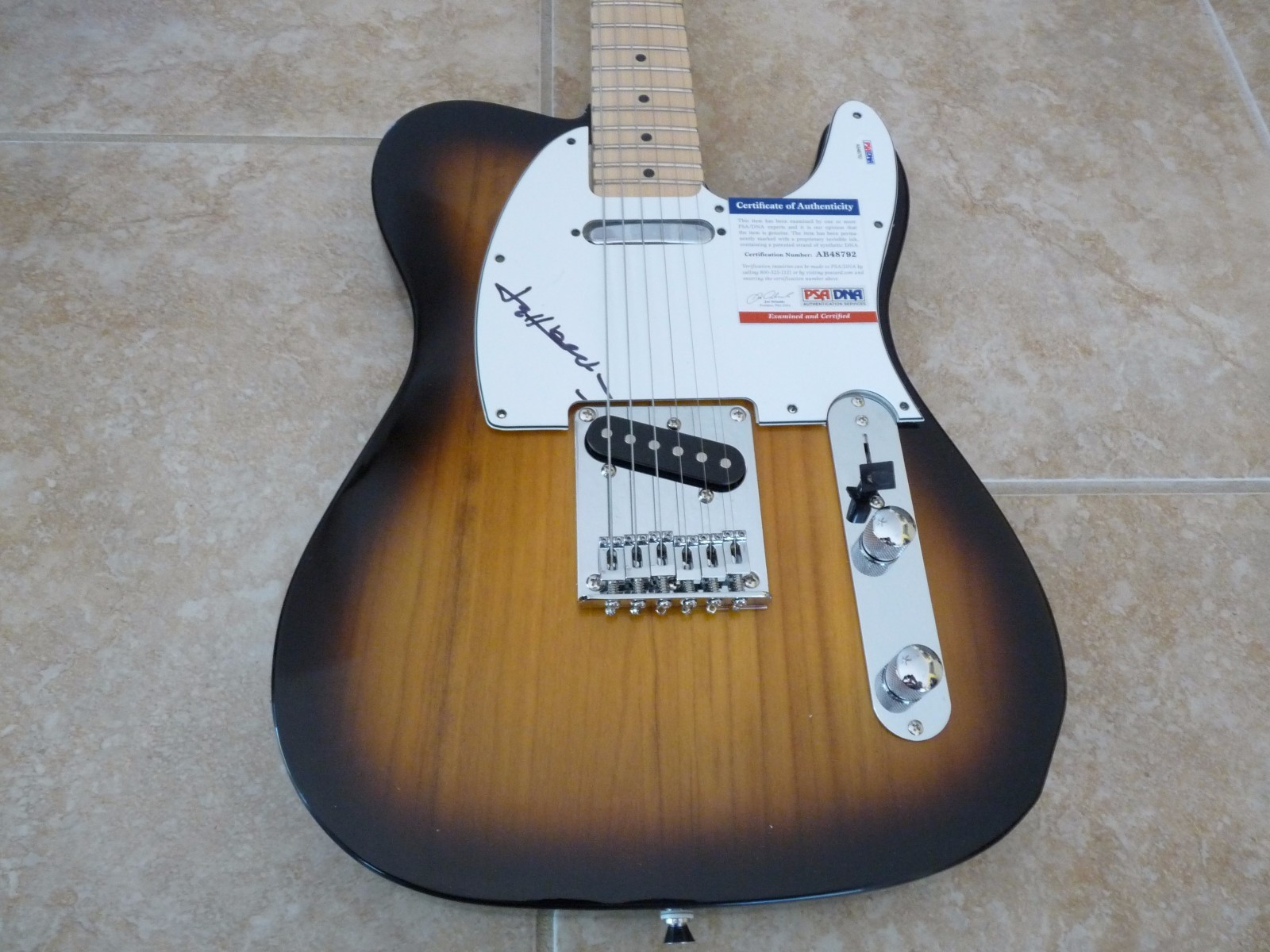 Jeff Beck The Yardbirds Signed Autographed Electric Guitar PSA ...