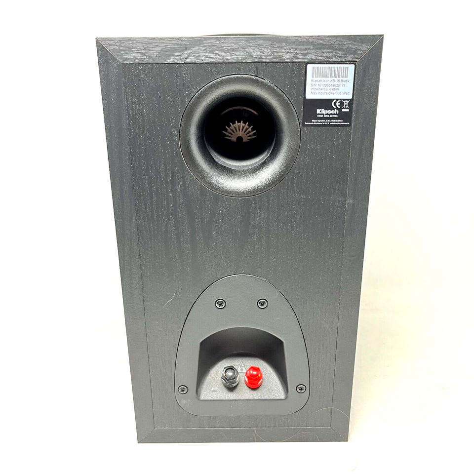 Klipsch Icon KB-15 (2) Bookshelf Speakers | Black | 2 | Bluetooth | 85 ...