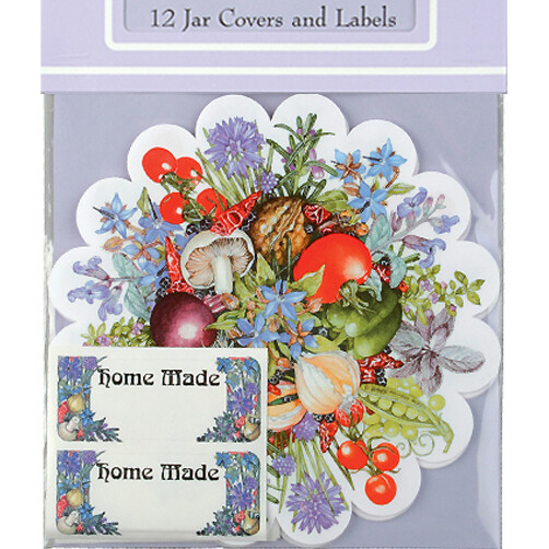 JAM JAR LABEL Chutney Fruit Herb Preserve Marmalade Floral Sticker ...