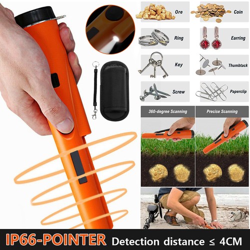 Metal Detector HandHeld Pro Pinpointer Pointer Probe Waterproof ...