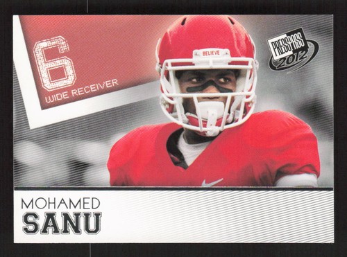 2012 Press Pass #43 Mohamed Sanu Rutgers Scarlet Knights | eBay