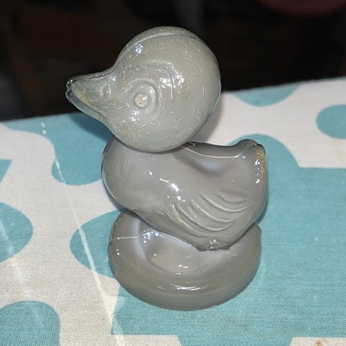 Vintage Boyd Slag Art Glass Gray “Debbie Duck” | eBay