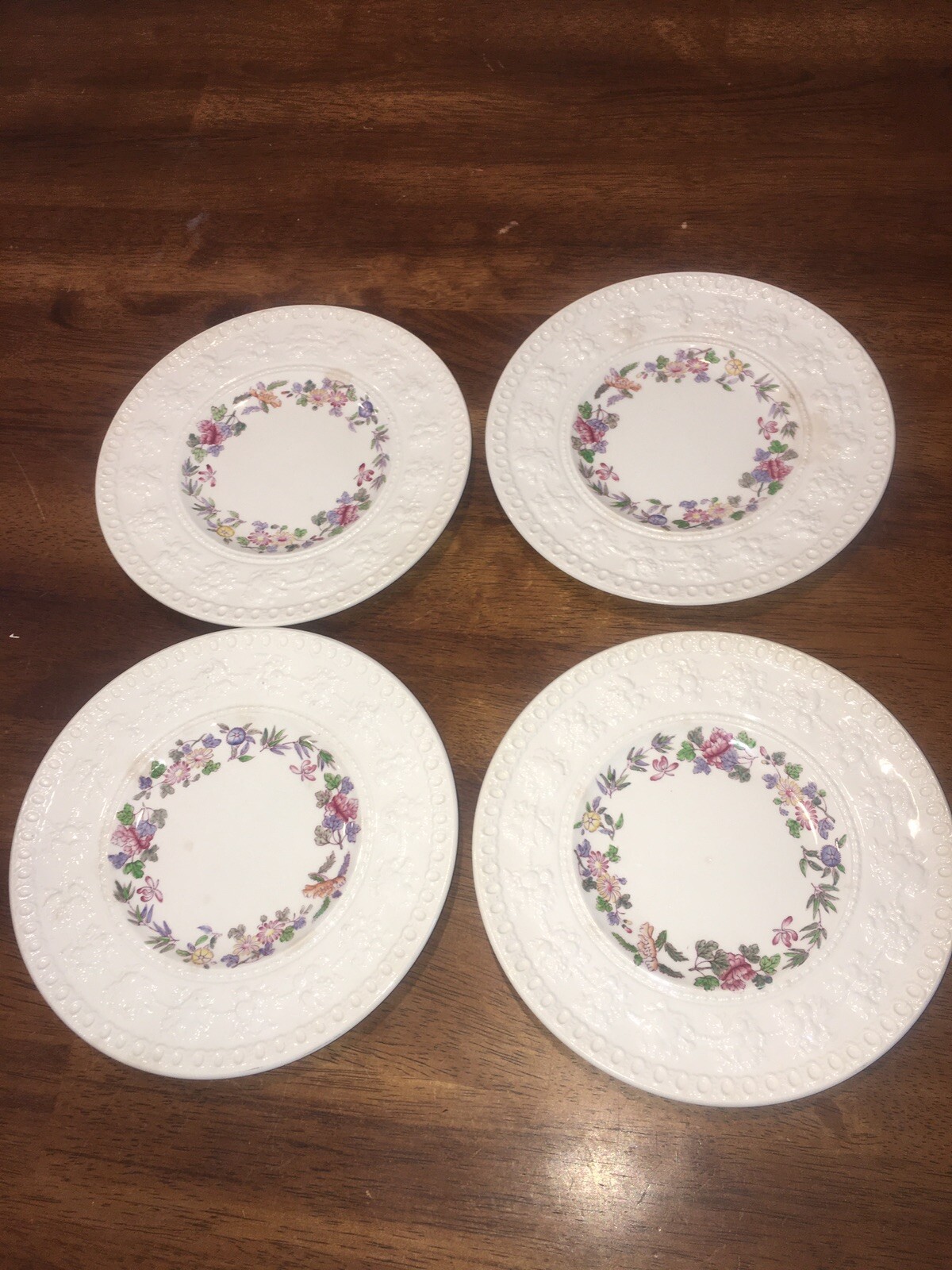 Set Of 4 Wedgwood Orient Bread Plates Wellesley Made in England VG | eBay