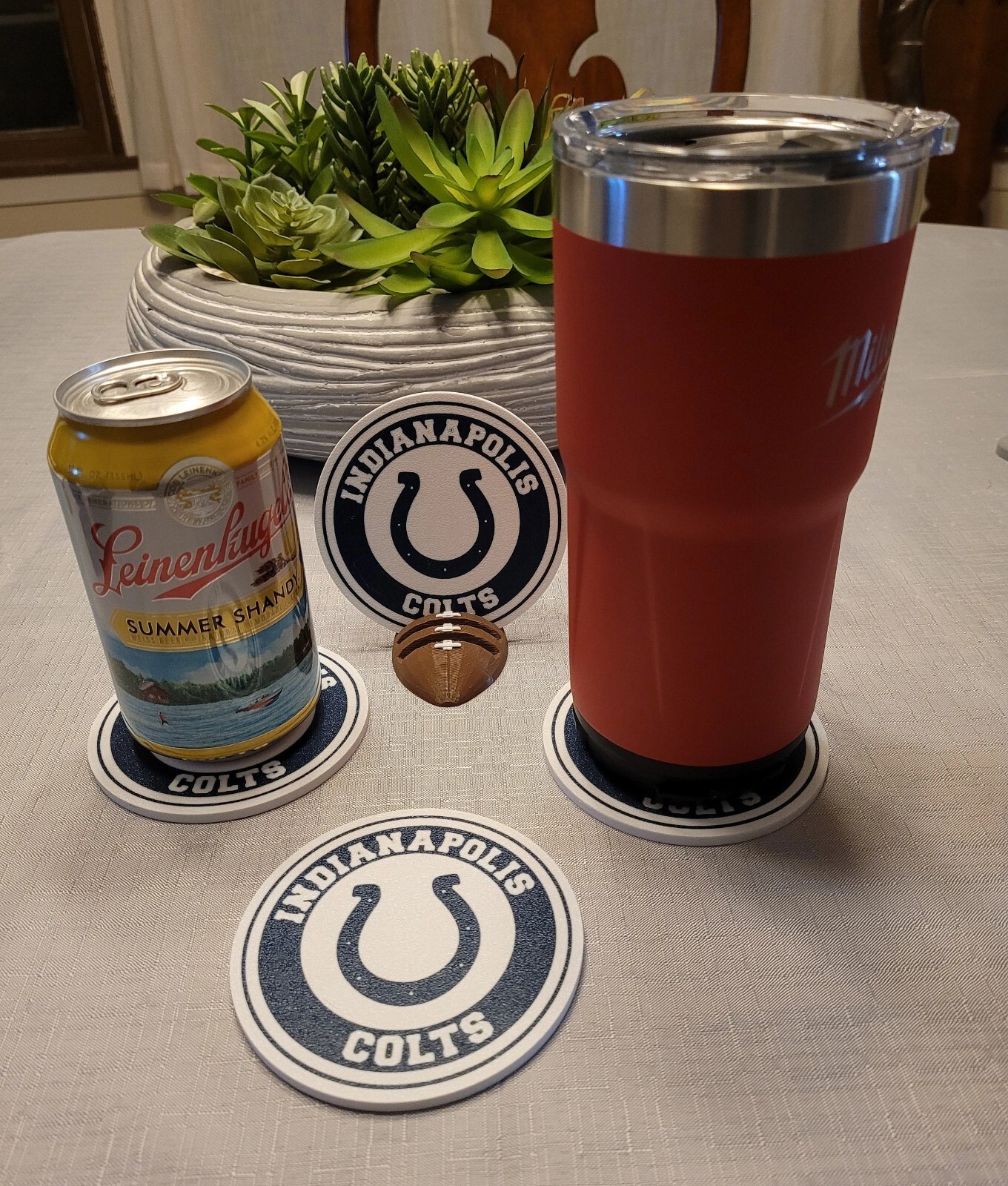 Indianapolis Colts Coasters Set - 3D Printed - (Set of 4) | eBay