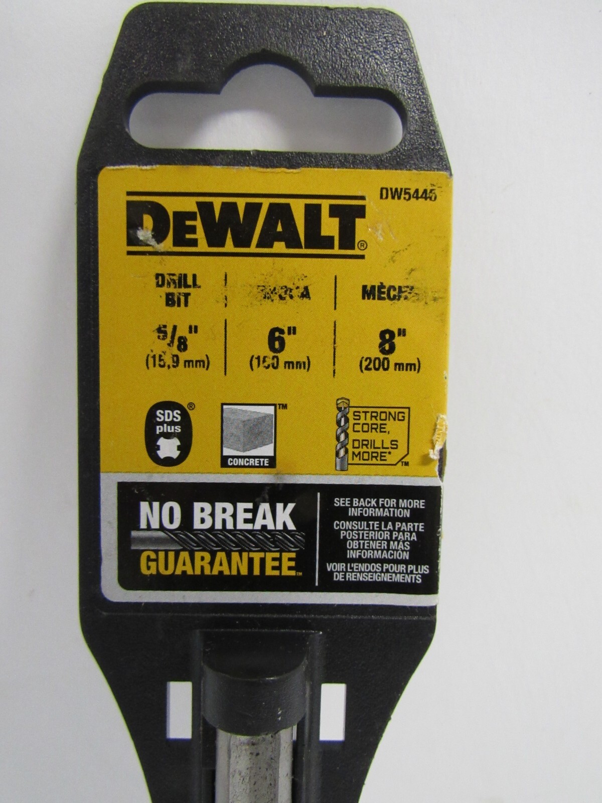 DEWALT DW5446 Hammer Drill Bit SDS Plus 5/8x8 in G2566006 for sale ...