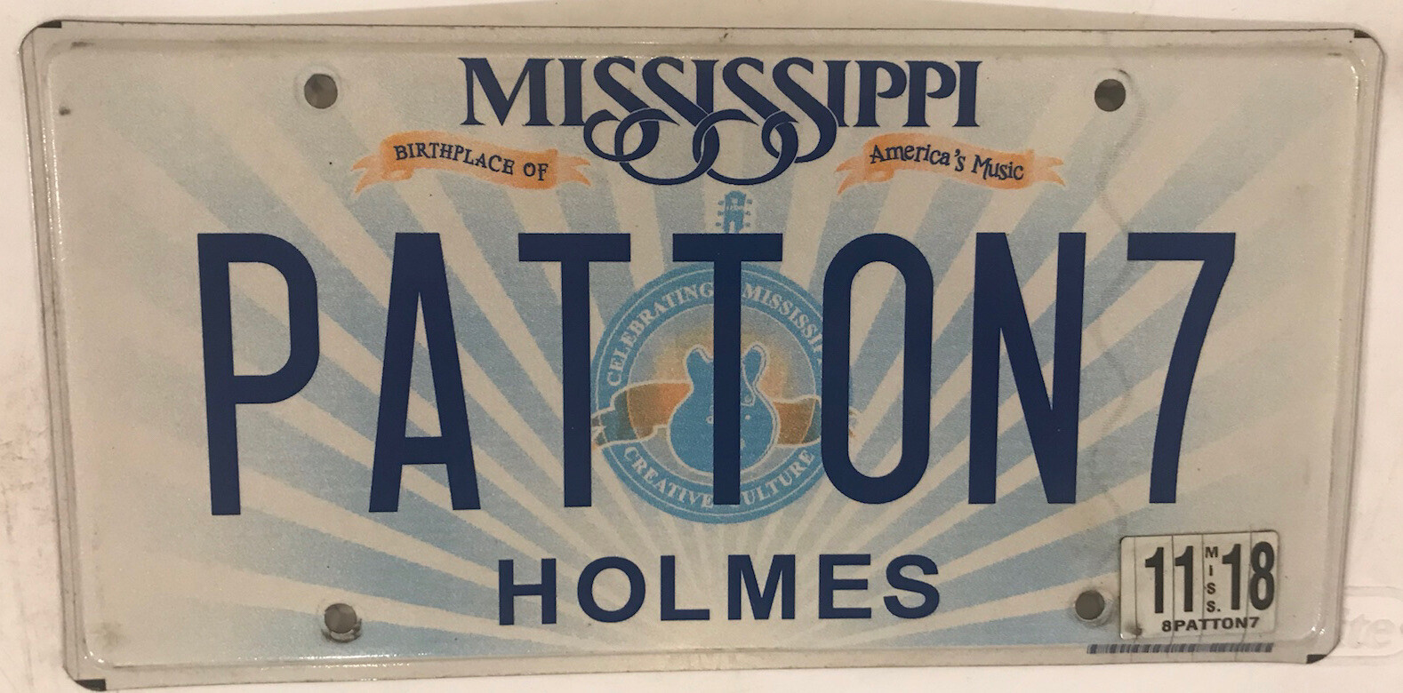 Vanity PATTON 7 license plate Patrick Paton Pat Patrik Patsy General ...