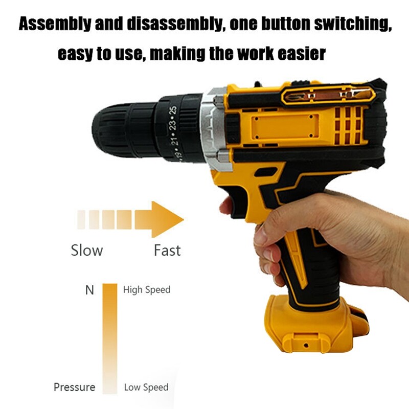For 21V Electric Drill Variable Speed Cordless Drill Tool Set I9C43112 ...