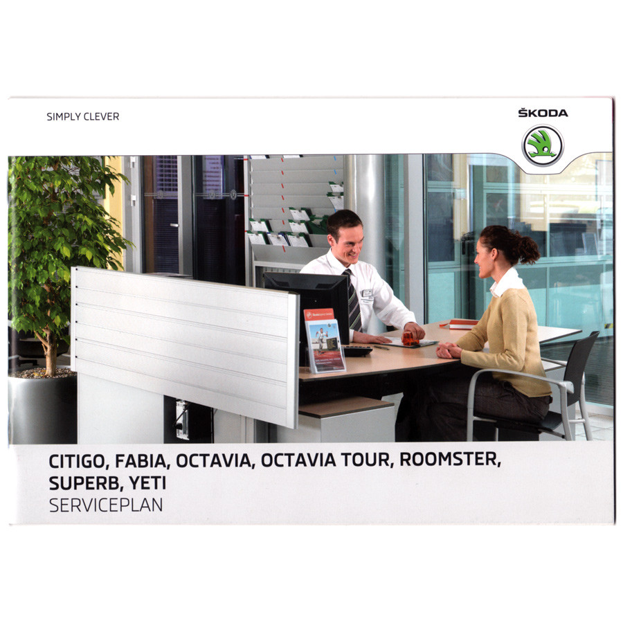 Skoda Serviceheft Serviceplan 2011 Fabia 5J Octavia 1Z Yeti 5L Superb ...