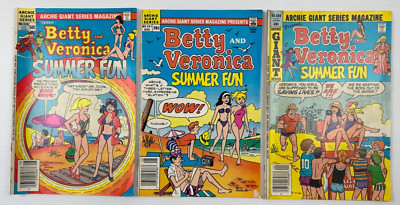Betty & Veronica Summer Fun Comic Lot (x3) – #508, 529, 561 – Archie ...