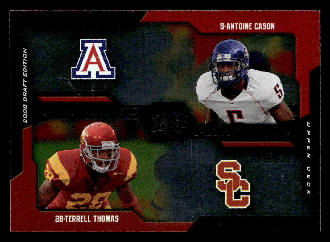 Antoine Cason / Terrell Thomas 2008 Upper Deck Draft Edition Card #222 ...