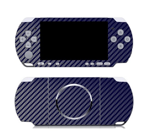 Blue Carbon Fiber Vinyl Decal Skin Sticker Cover for Sony PSP 3000 ...