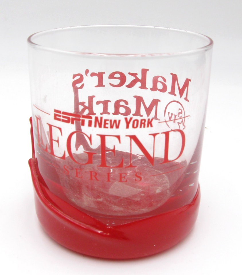 2 Makers Mark Red Wax Drip Bourbon Whiskey Lowball Tumbler / Glass ...