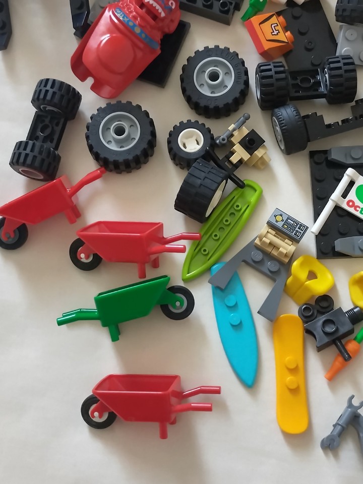 BULK LEGO WHEELBARROW FIGURE BOAT BIKE WHEEL SKATEBOARD LOT... | eBay ...
