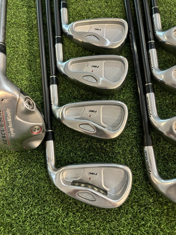 Taylormade Rac OS Iron Set 3-pw & Rescue 3Hybrid/Regular Flex Graphite ...