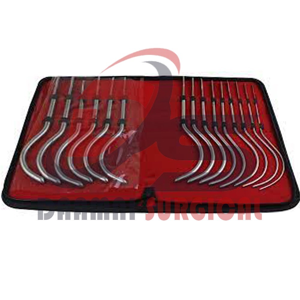 Guyon Urinary Urethral Bougies Instruments Kit Of 15 Pcs Gynecology Instruments | eBay