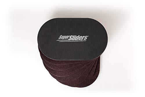 Super Sliders 5 3/4" x 9 1/2" Oval Reusable Furniture Sliders for Hard ...