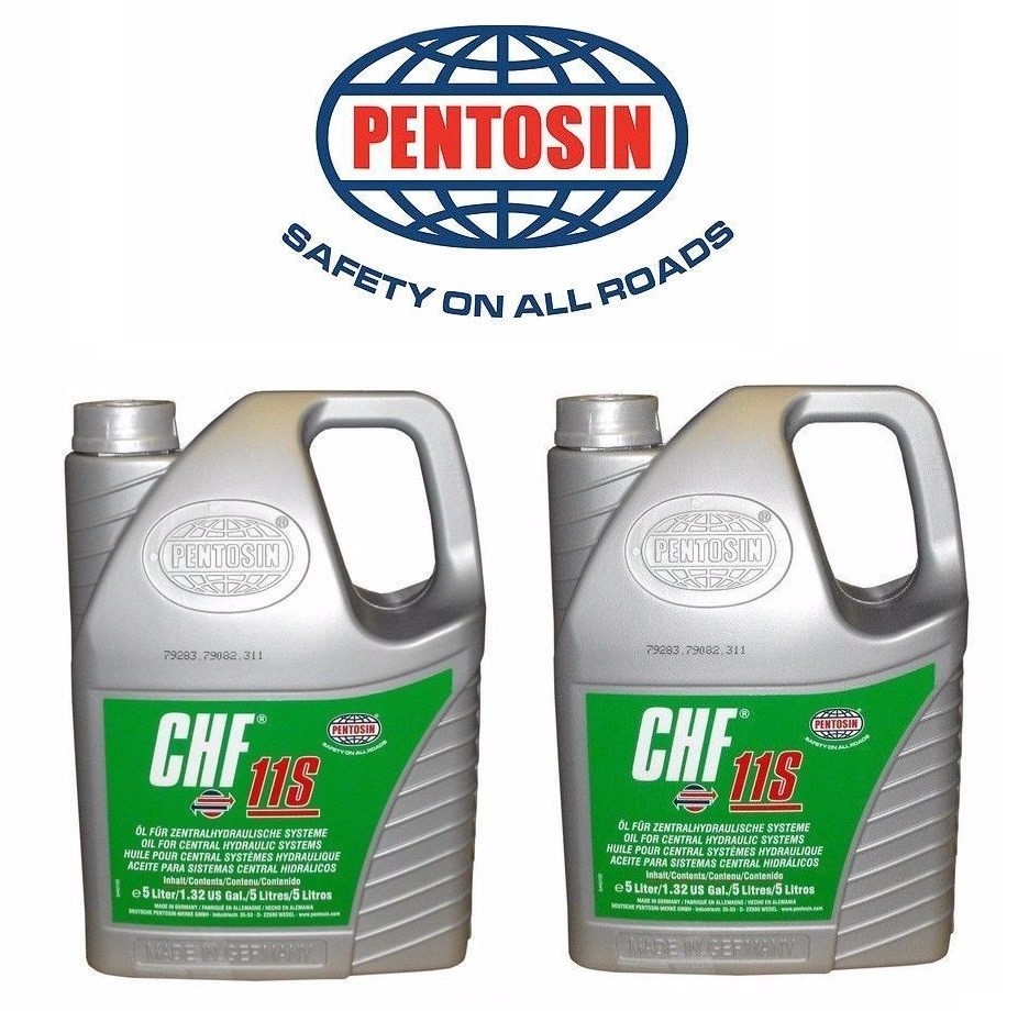 Set of 2 5-Liter Jugs Pentosin CHF11S Power Steering Fluid Hydraulic ...