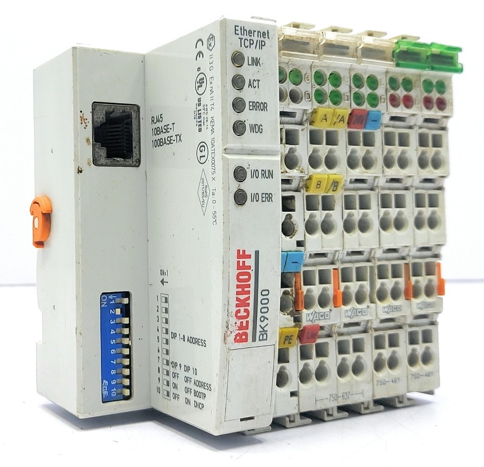 WAGO 750-461 Relè O/P Modulo 2 Canale Beckhoff BK9000 Ethernet Tcp / IP ...