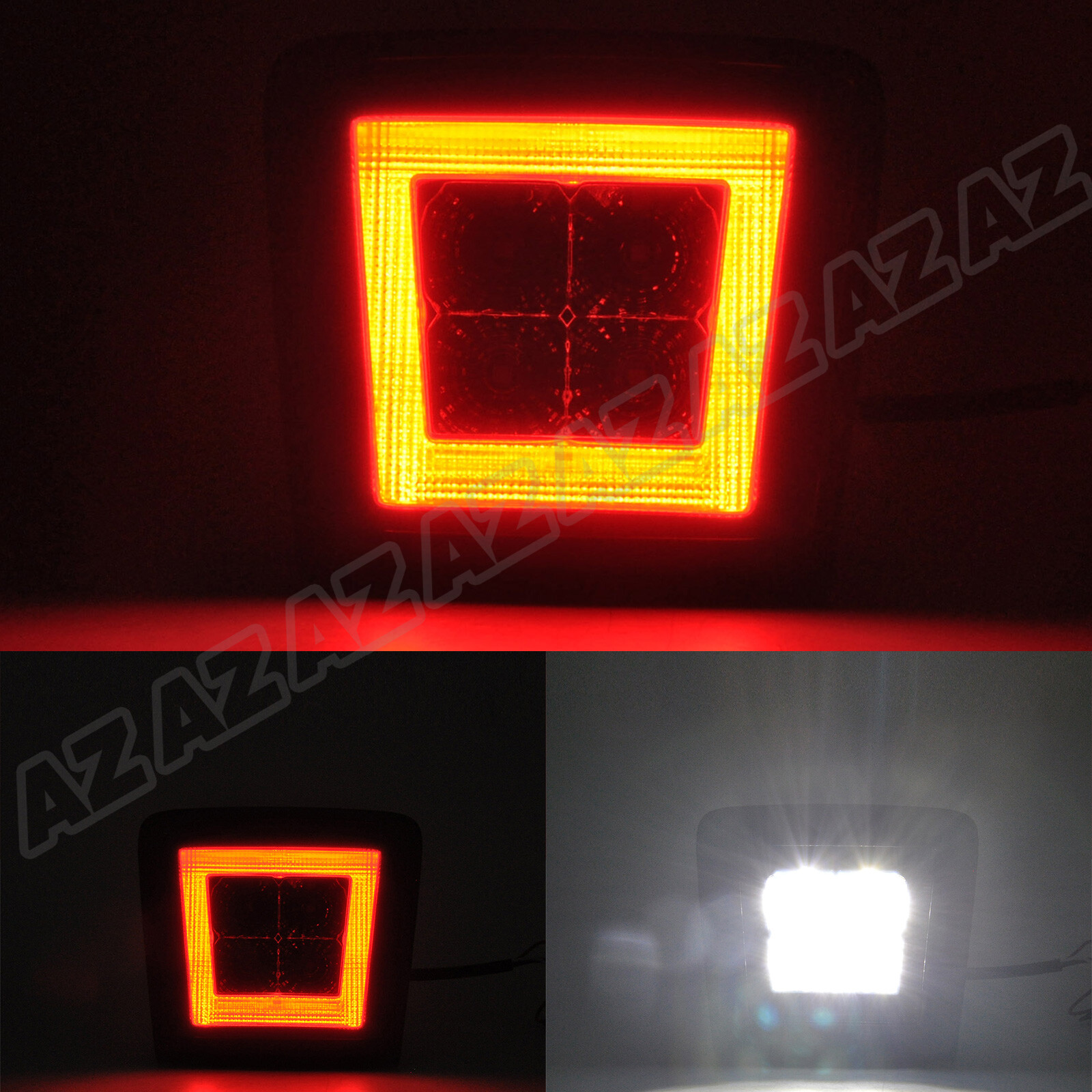 4th LED Rear Fog Lamp Brake Backup Reverse Light Assembly For Nissan ...