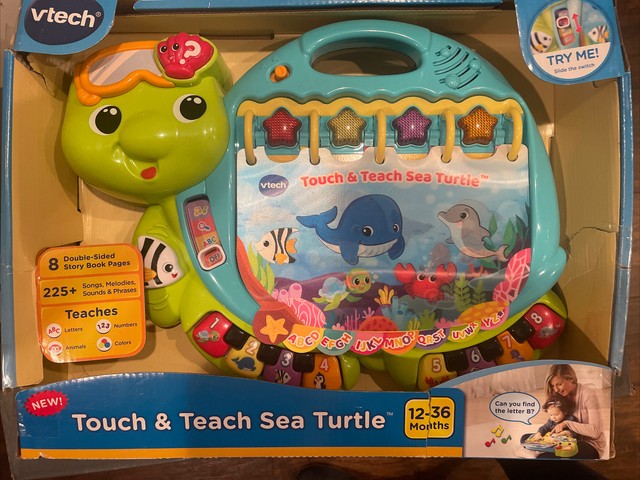 VTech Touch and Teach Sea Turtle Interactive Learning Book for sale ...