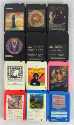 Vintage 8-Track Tape Collection with Case 12 Classic Albums Rock Jazz ...