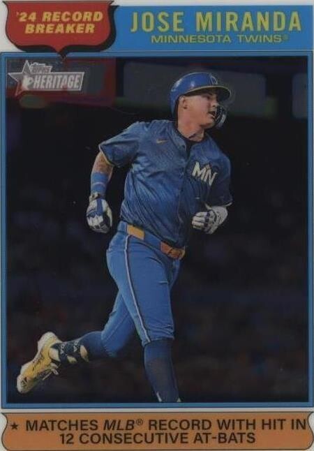2025 Topps Heritage - Record Breakers Jose Miranda #4 Chrome for sale ...