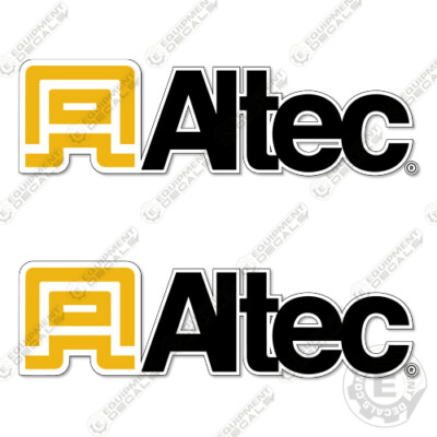 Fits Altec Logo Decal Kit Bucket Truck (23" Logos) - 7 YEAR OUTDOOR 3M ...