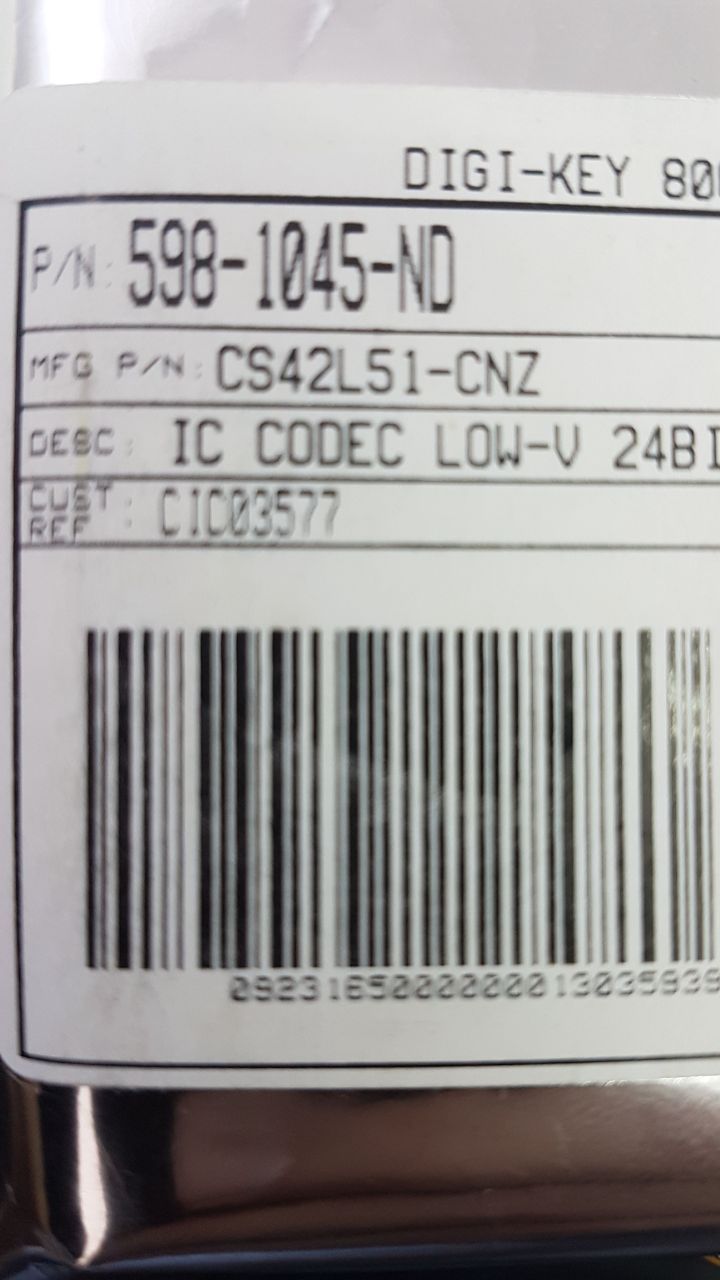 LOT OF 25 PCS. CIRRUS CS42L51-CNZ IC CODEC STEREO W/HDPN AMP 32QFN | eBay