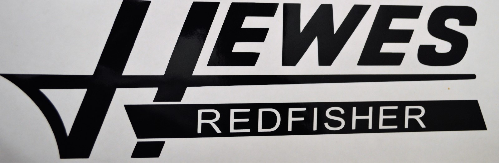 1 Hewes Redfisher Vinyl Boat Decal Black Sticker Logo Hull Car Truck ...