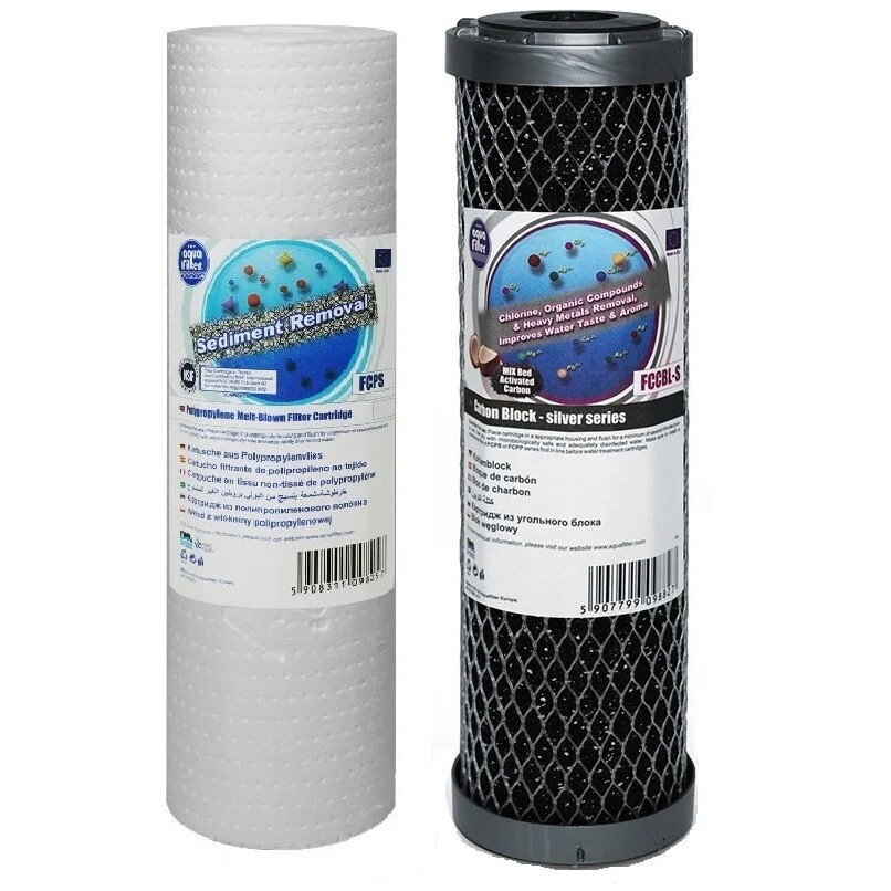 2 Stage Whole House High Flow Water Filter Dechlorinator Chlorine ...