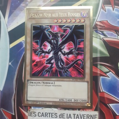 Carte YU GI-OH! Dragon noir aux yeux rouges : MGED - FR/premium gold ...