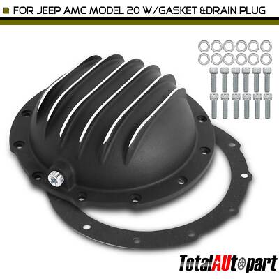 Differential Cover with Gasket & Drain Plug for Jeep AMC Model 20 12 ...