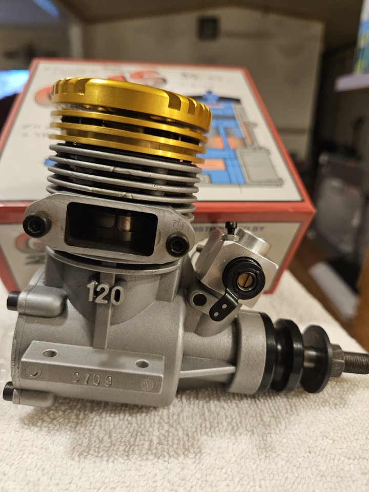 VINTAGE GMS 1.20 RC 2 STROKE GLOW NITRO AIRPLANE ENGINE | eBay