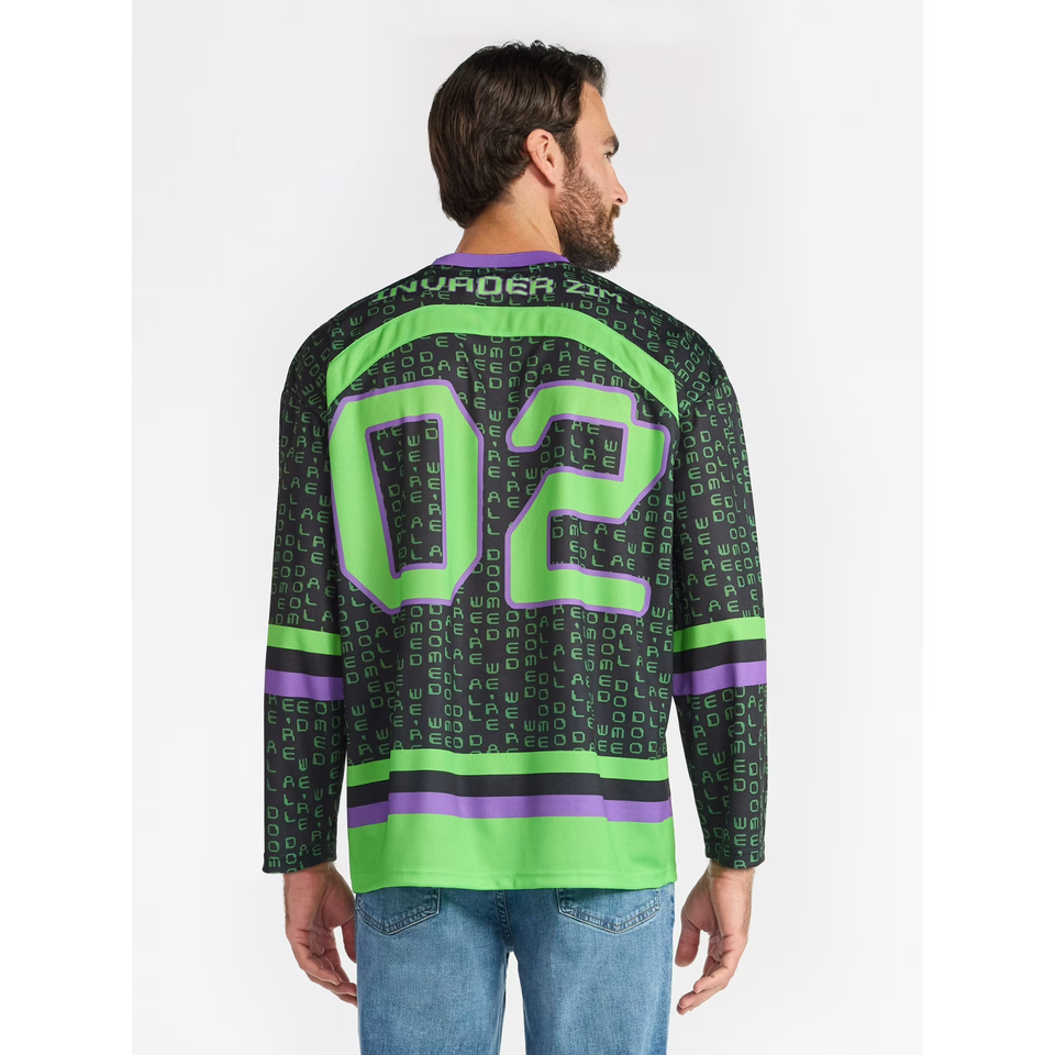 Nickelodeon Invader Zim Hockey Jersey Size Men's Large Nwt | eBay