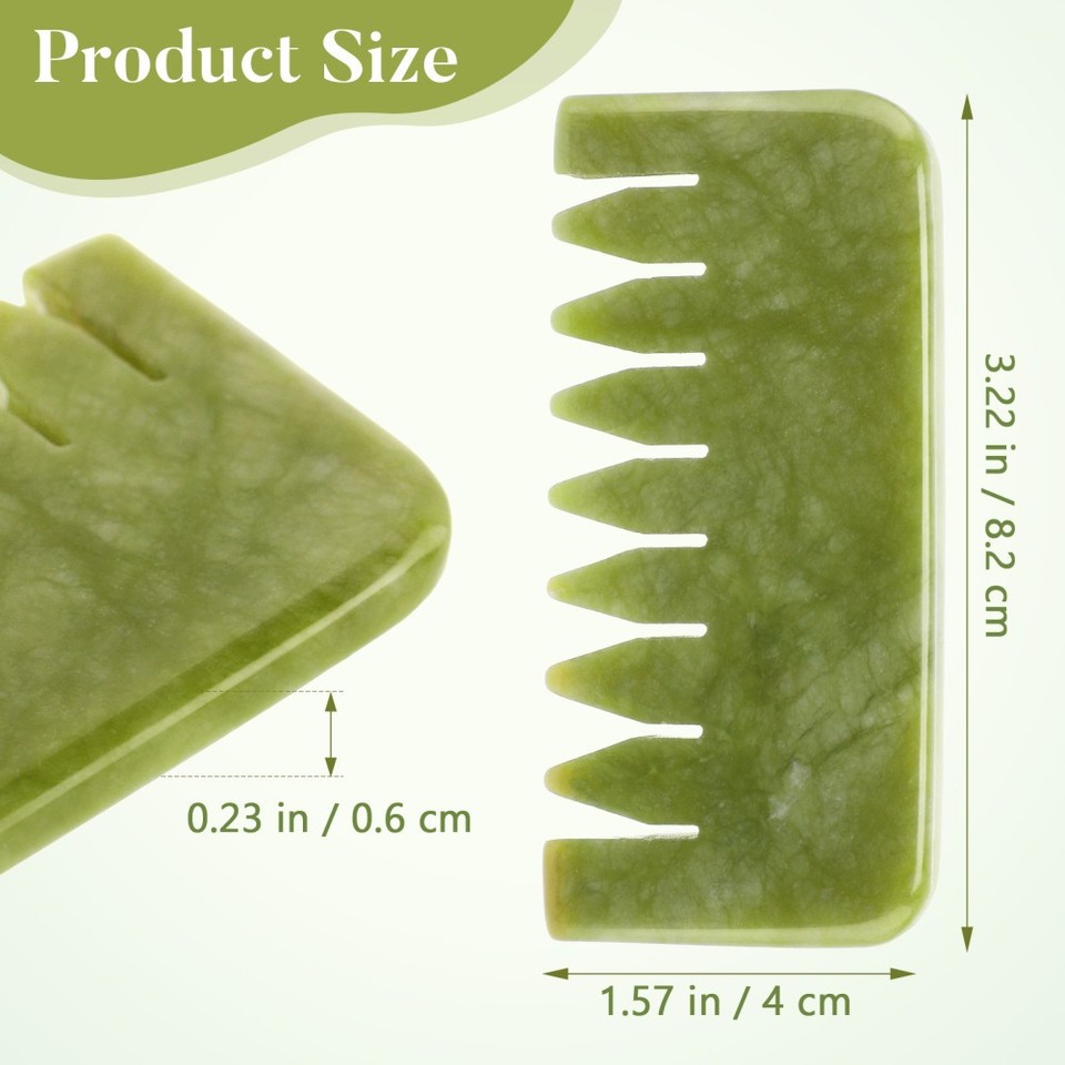 2 Pcs Head Massage Comb Man Guasha Tools Stone Hair Massager | eBay UK