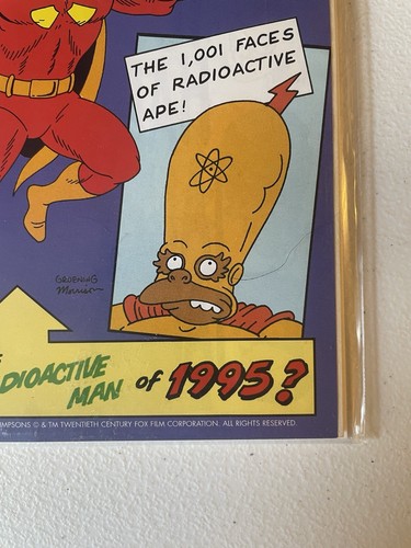 Radioactive Man #1 1993 + 1995 80 Pg Colossal Simpsons Comic Lot Bongo ...