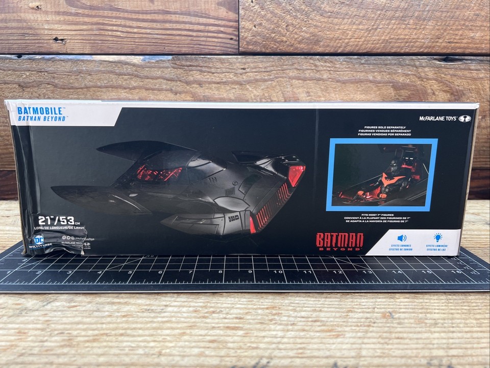 McFarlane Batman Beyond Batmobile SEALED Vehicle Box Wear 2024 DC ...