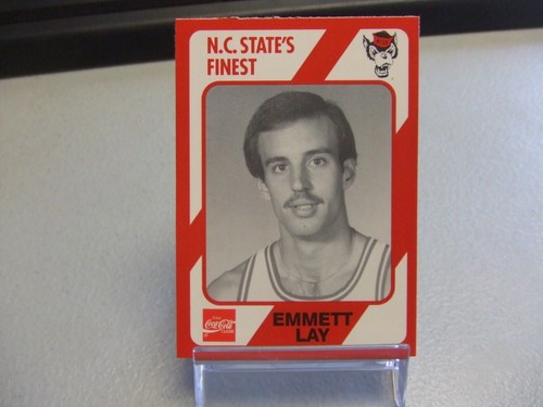 1989 Collegiate Collection #113 Emmett Lay NC State Wolfpack Basketball ...