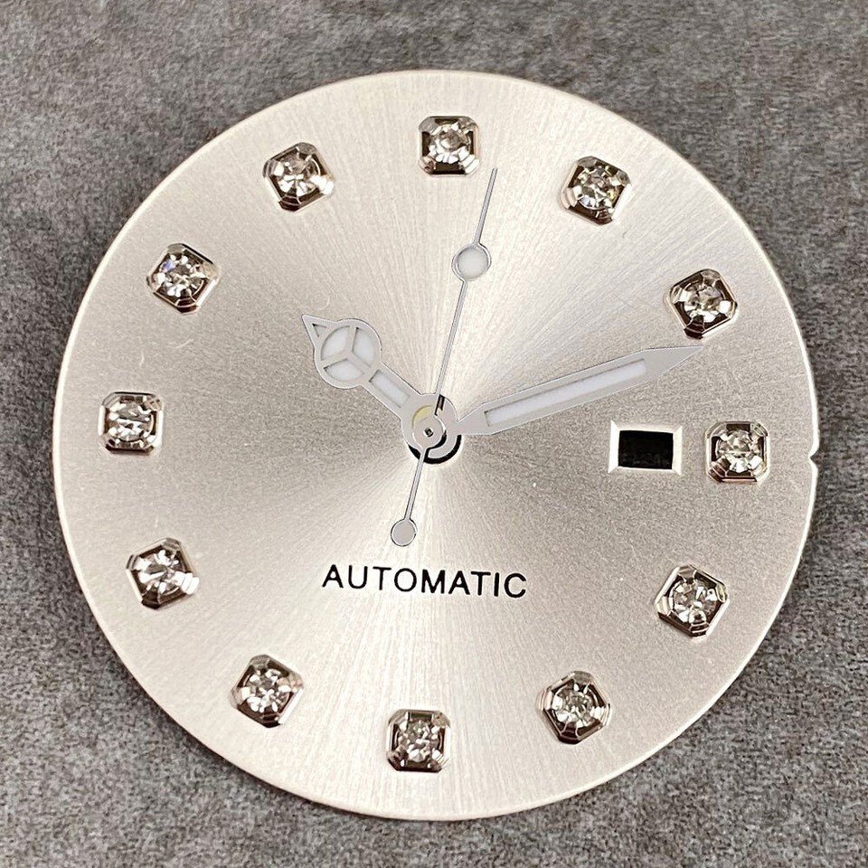 24.5mm Watch Dial Face Parts Fit NH05 NH06 Automatic Movement Diamond ...