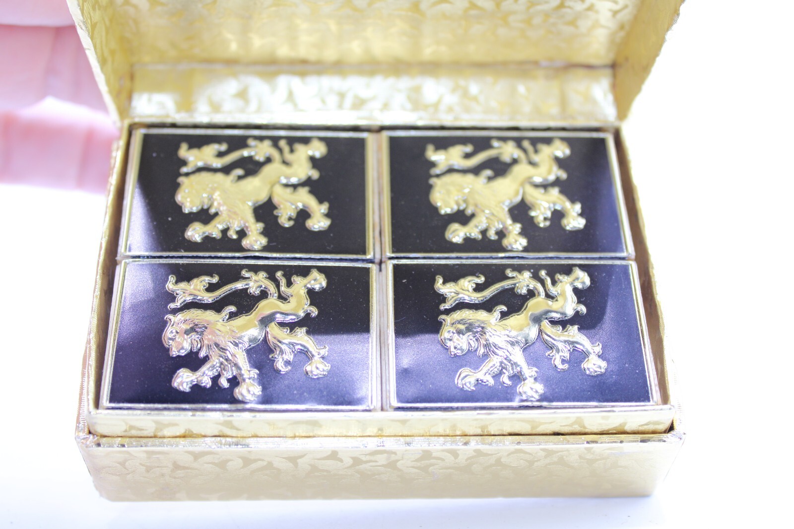 Vintage Match Boxes With Gold Tipped Matches - Made in Italy-LION CREST ...