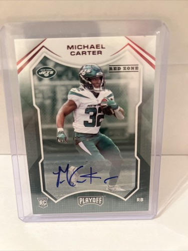 2021 PLAYOFF RED ZONE AUTO AUTOGRAPH MICHAEL CARTER ROOKIE CARD | eBay UK