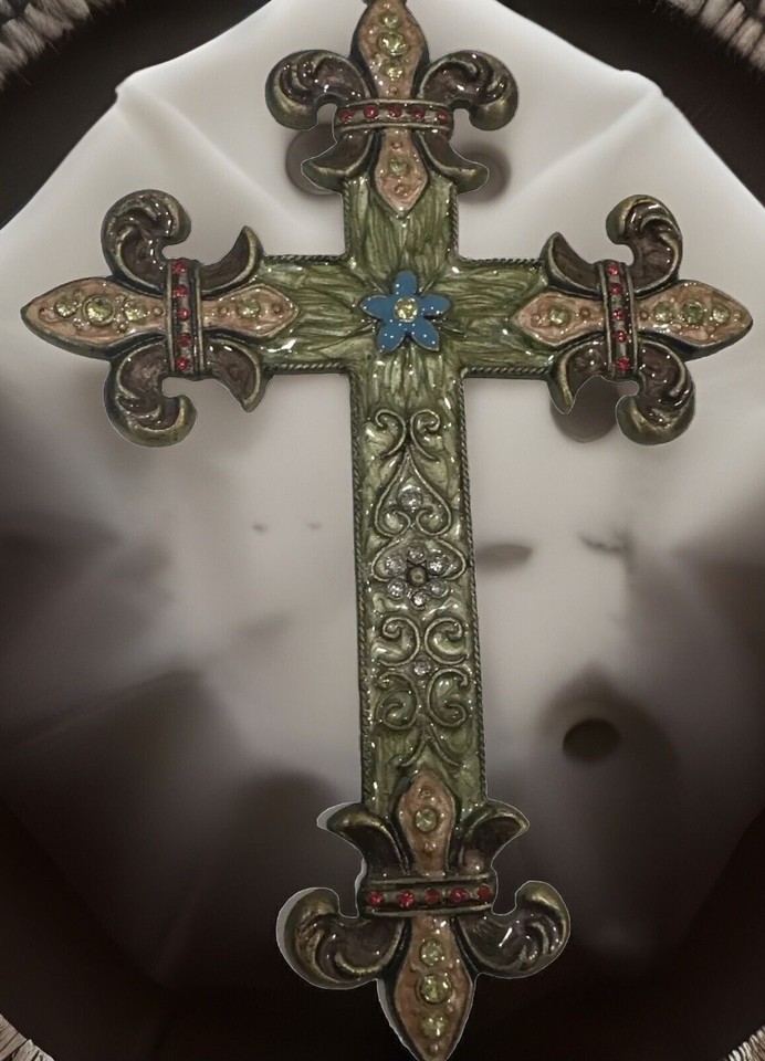 BEAUTIFUL VTG Litton Lane Cross Faith Christian God Jesus gift ...