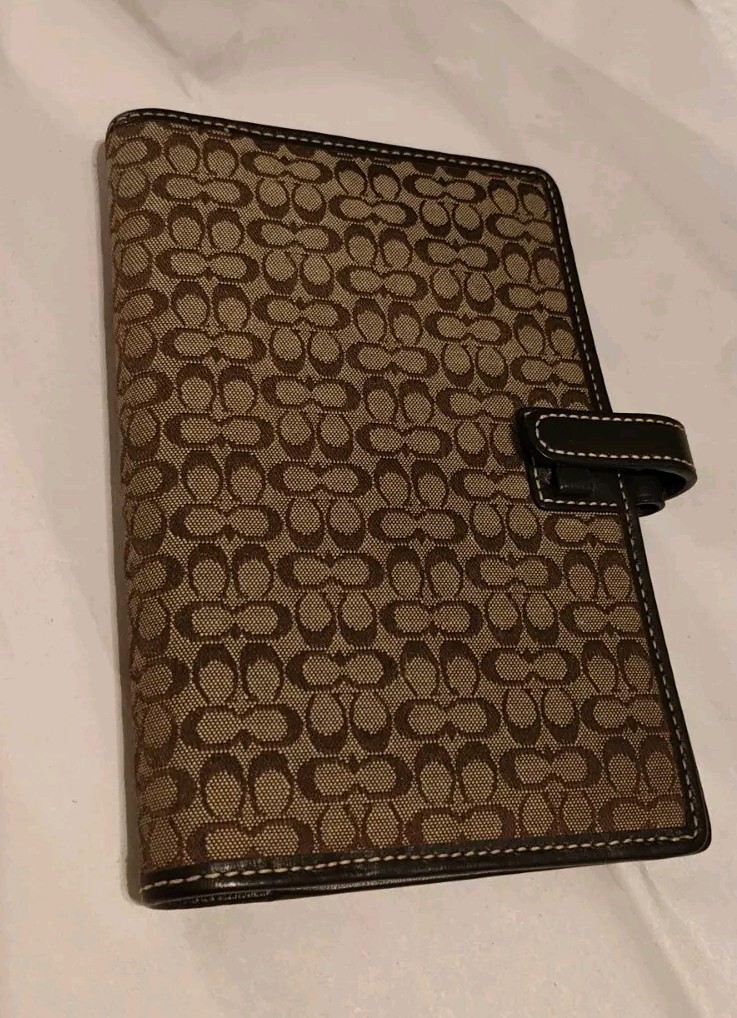 Coach Logo Notebook Cover Brown - Gem