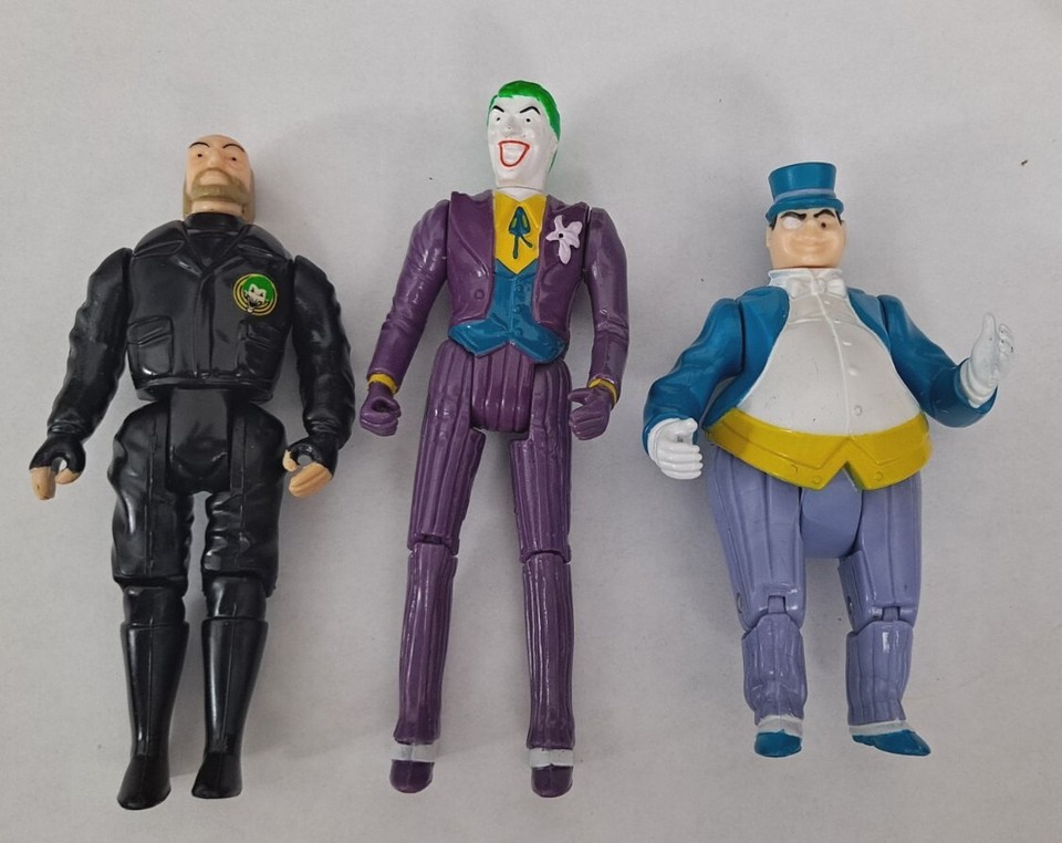 1989 Super Heroes Joker, Bob and Penguin DC Comics Action Figures. NICE ...