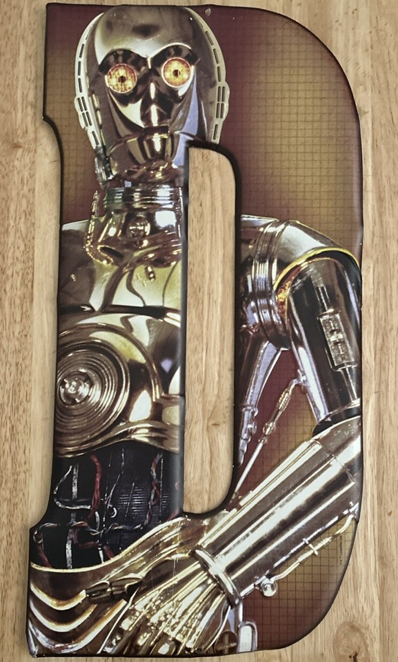 2 Open Roads Star Wars Kylo Ren And C-3PO- Wall Art Letters “D” and “L ...