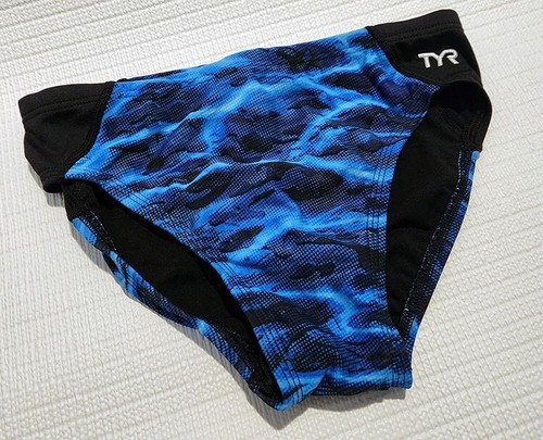 TYR Swim Brief Mens Size 30 Lambent Blade Racer Swim Briefs - UPF 50 ...